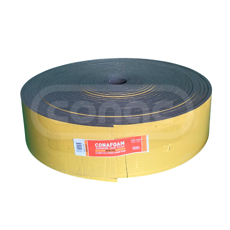 Adhesive Expansion Joint Foam 150mm High – 25m Roll – Conac